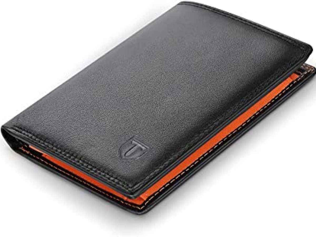 TEEHON RFID Blocking Leather Wallet with 12 Card Holders Real Leather Garments